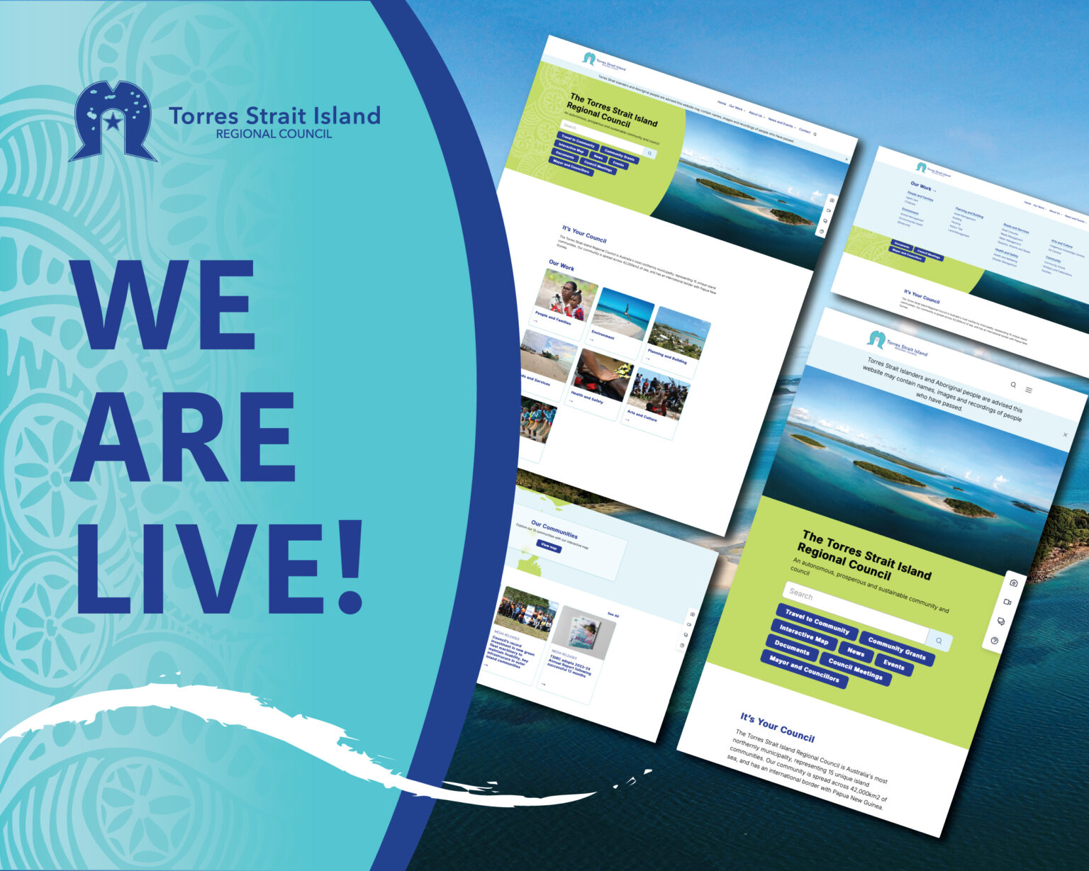 The new TSIRC website is now officially live! | Torres Strait Island Regional Council