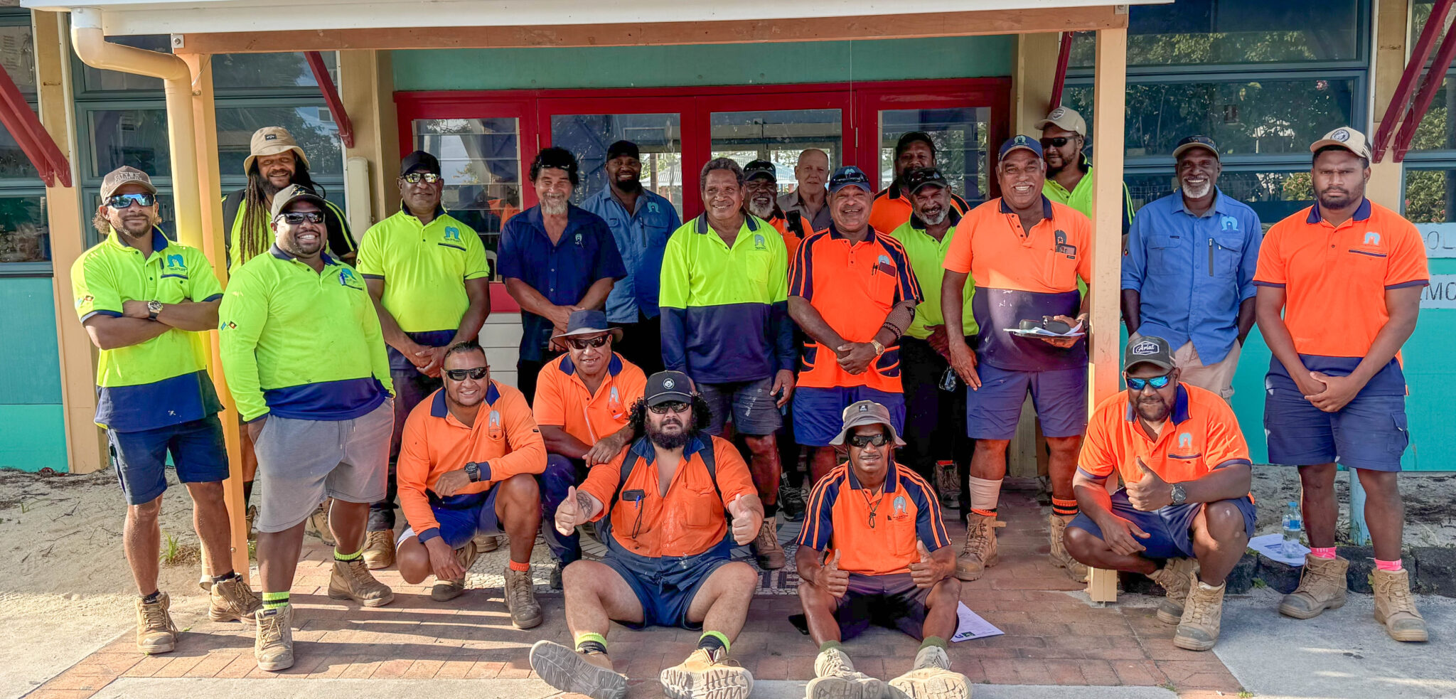 BSU Trade Team Together on Poruma | Torres Strait Island Regional Council